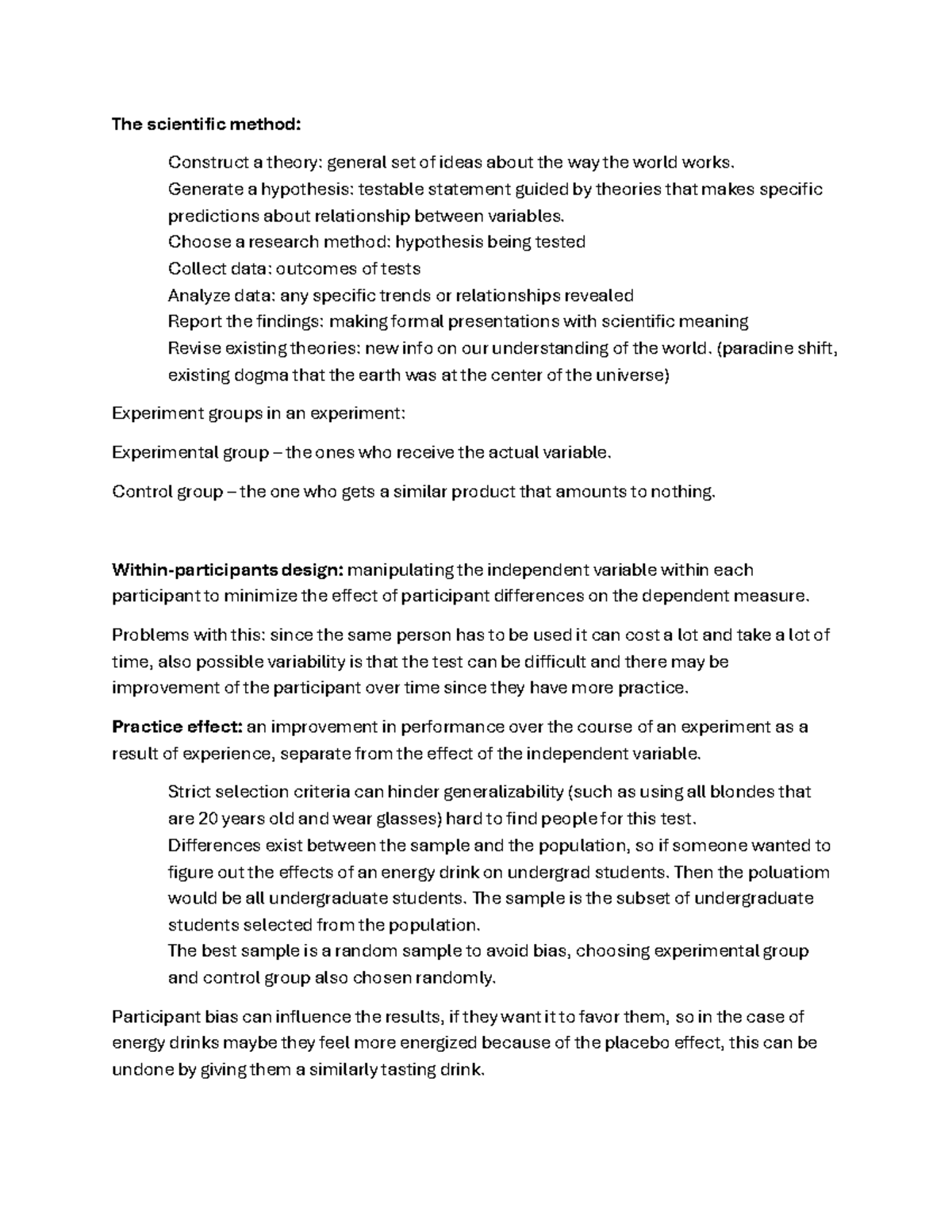 Psych 1 - Module 1: Understanding the Scientific Method and Research ...