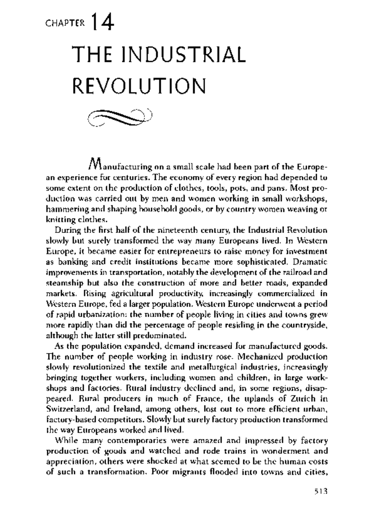 Chapter 14: The Industrial Revolution - Transformations in Europe - Studocu