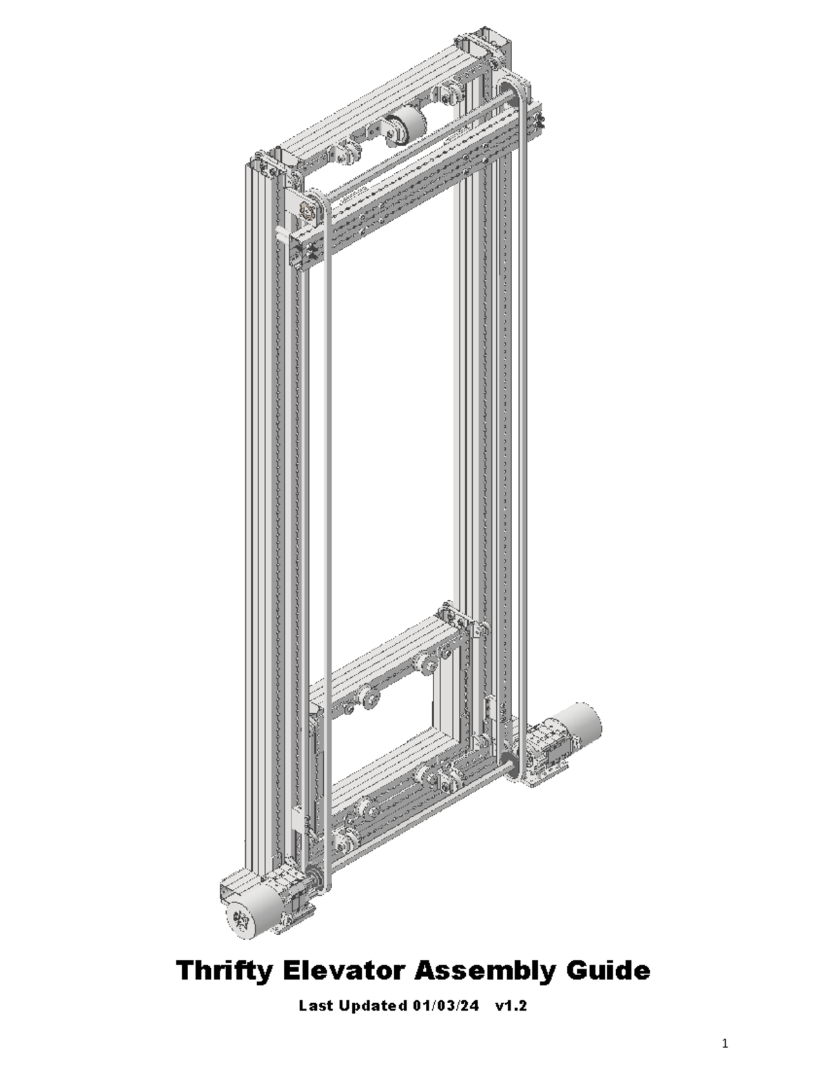 Thrifty Elevator Assembly Guide v1 for FRC Teams (Updated 01-03-24 ...