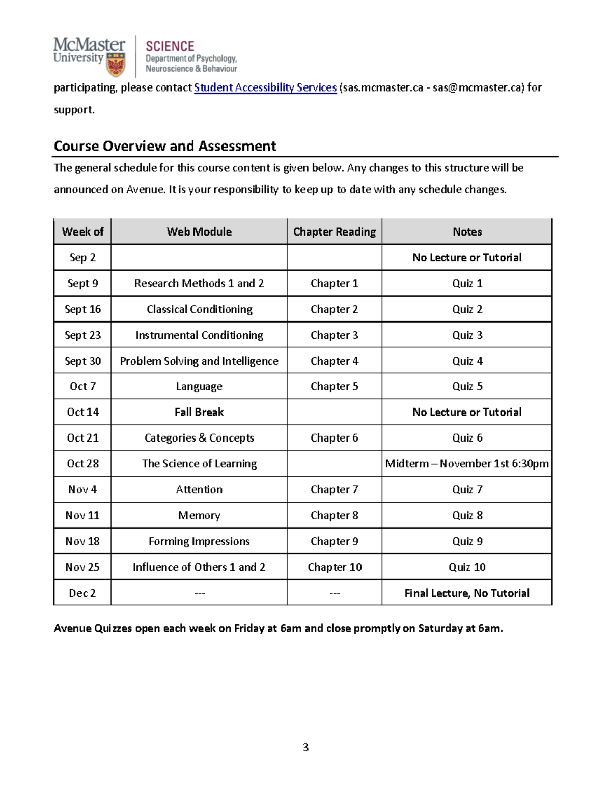 Psych incomplete outline - participating, please contact Student Accessibility Services - Studocu