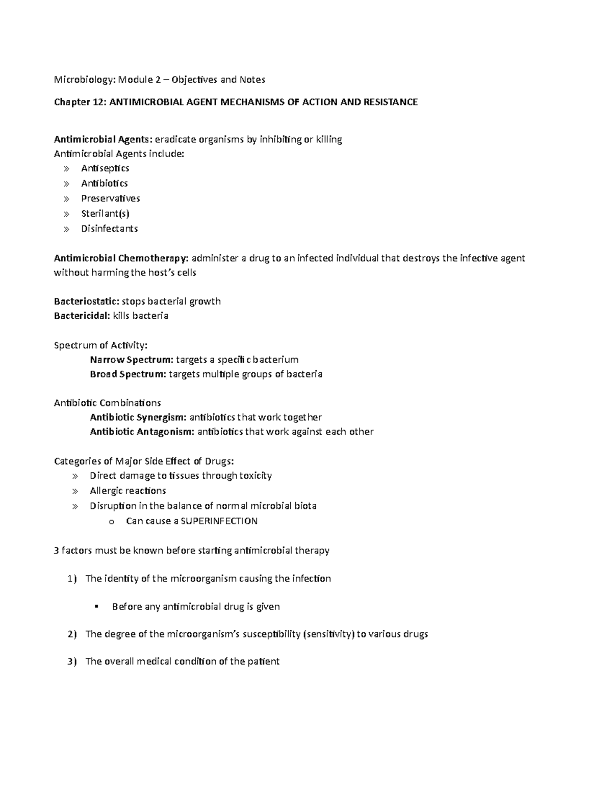 Micro Module 2 chapter 12 - Microbiology: Module 2 – Objectives and ...