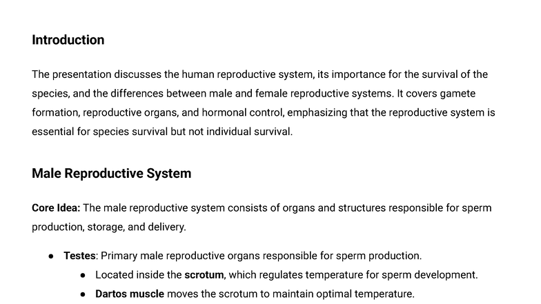 Reproductive System Overview - GGV 101 Lecture Notes - Studocu