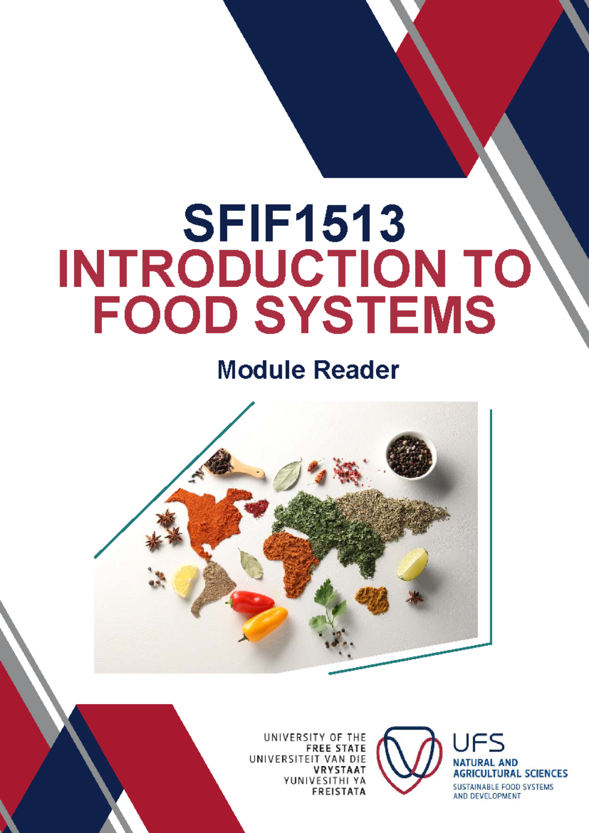 SFIF1513 Introduction to Food Systems Module Reader 2026-1 - Studocu