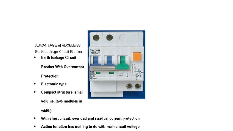 ADVANTAGES of ELCB: Overcurrent Protection & Safety Features - Studocu