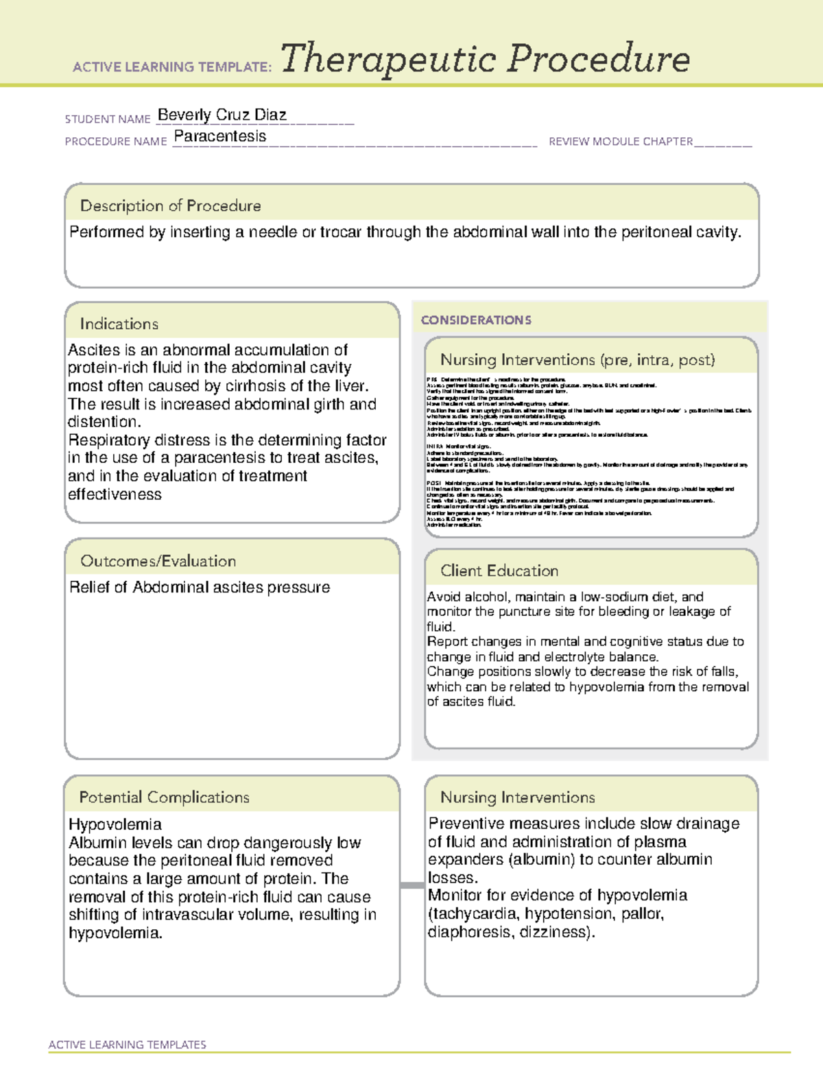 Reduction of Risk Potential in Nursing Procedures: Active Learning ...