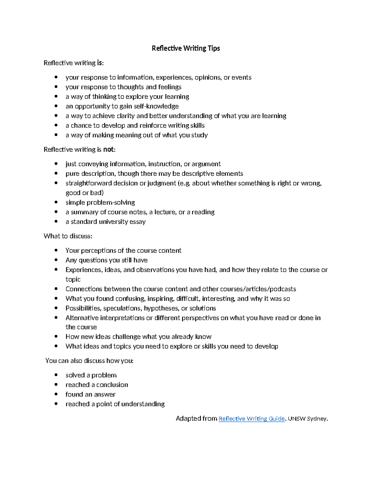 Reflective Writing Tips: Enhancing Learning & Clarity in Your Writing ...