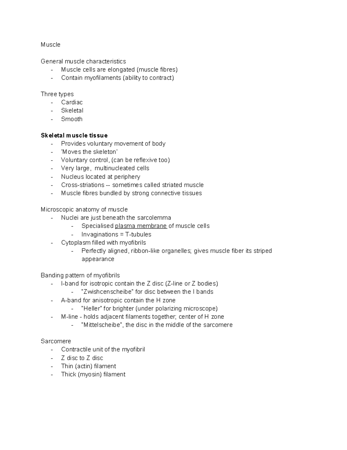 Muscle Anatomy and Function: Characteristics of Cardiac, Skeletal, and ...