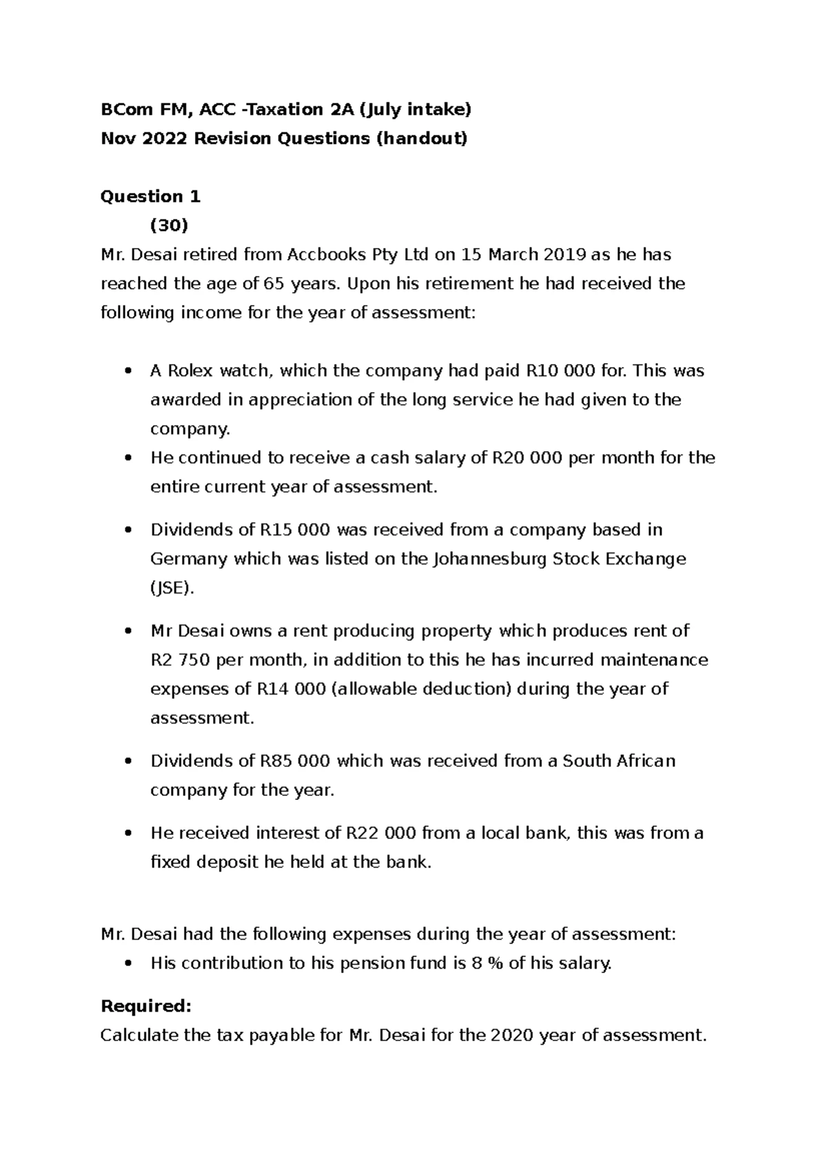 Summary of the General Deduction Formula: Key Principles and Tests ...