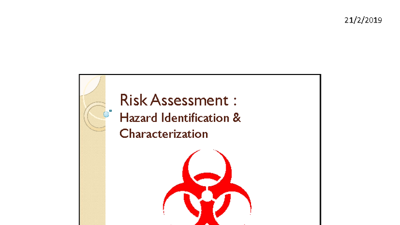 Risk Assessment and Biorisk Management: The AMP Model Overview - Studocu