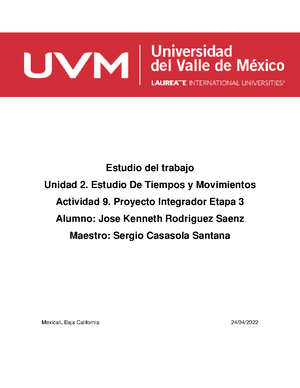 Proyecto integrador: Etapa 1 y 2 - Materia: Enfoque sistémico Proyecto integrador: Etapa 1 y 2 ...