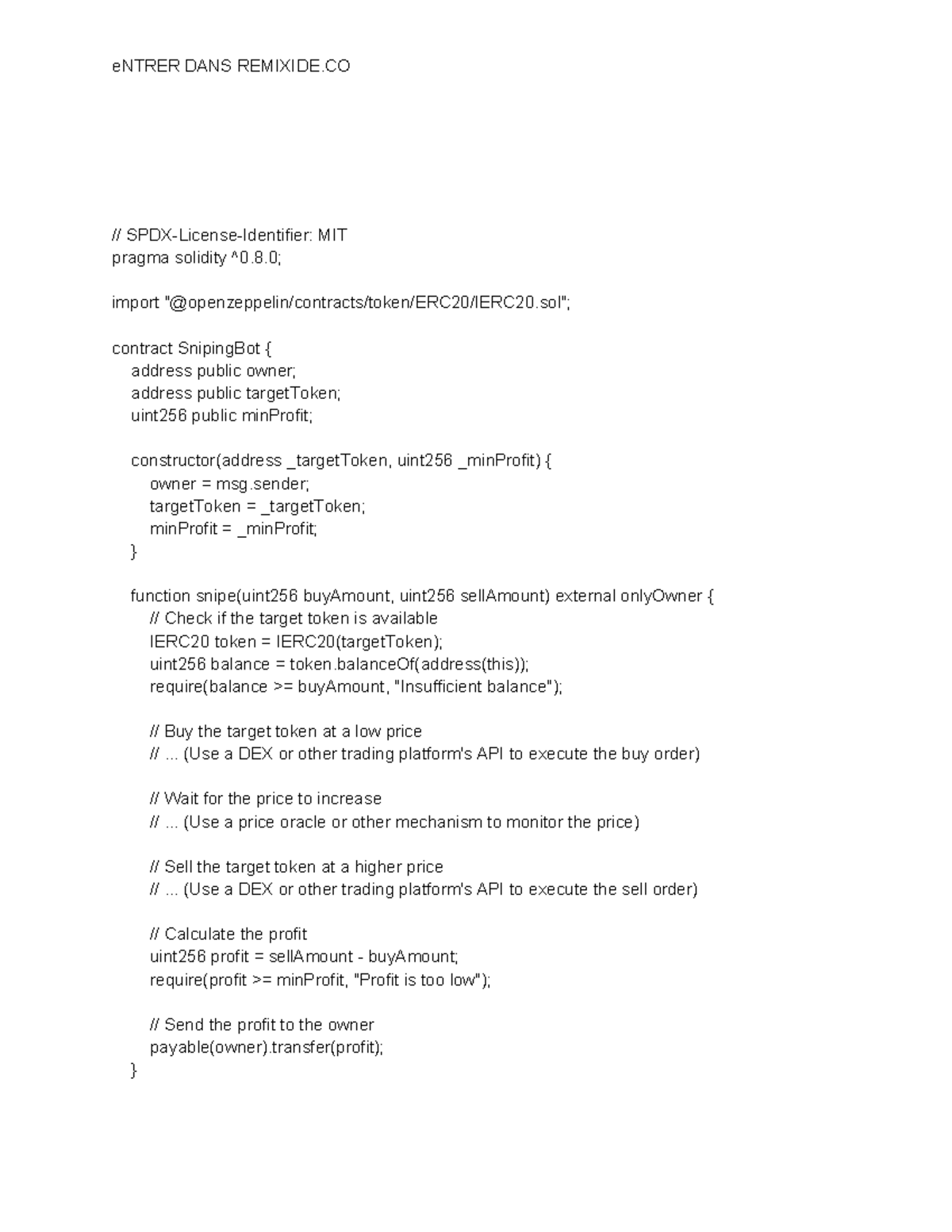 Remixide - Here's a terminal checklist you might find useful ...