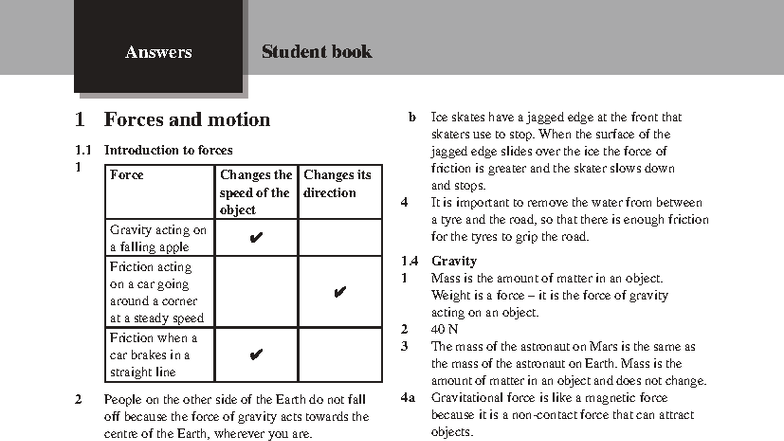 Complete Physics Student Book 1: Forces and Motion Insights - Studocu