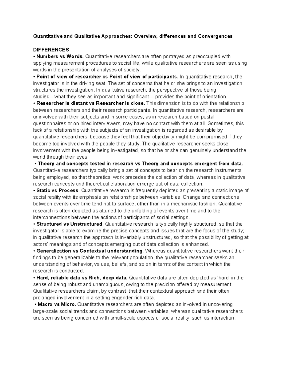 PFPI UNIT 2: Overview of Quantitative & Qualitative Research Approaches ...