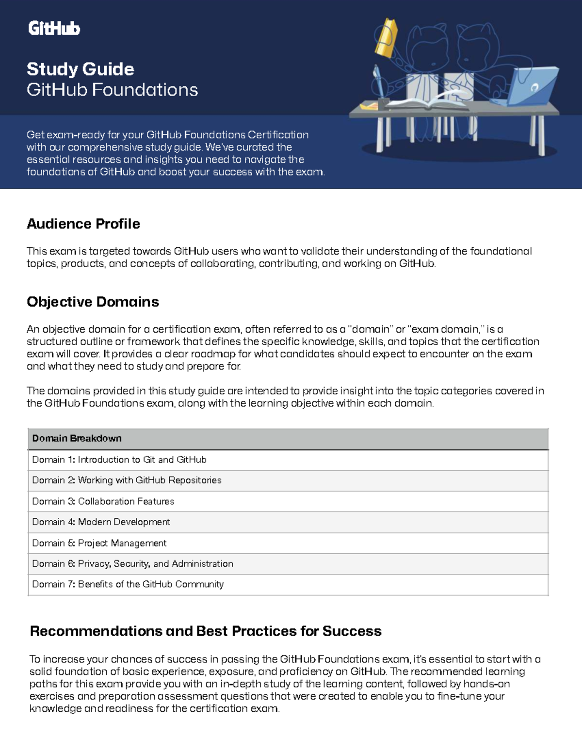 GitHub Foundation Certification Exam Study Guide - Studocu