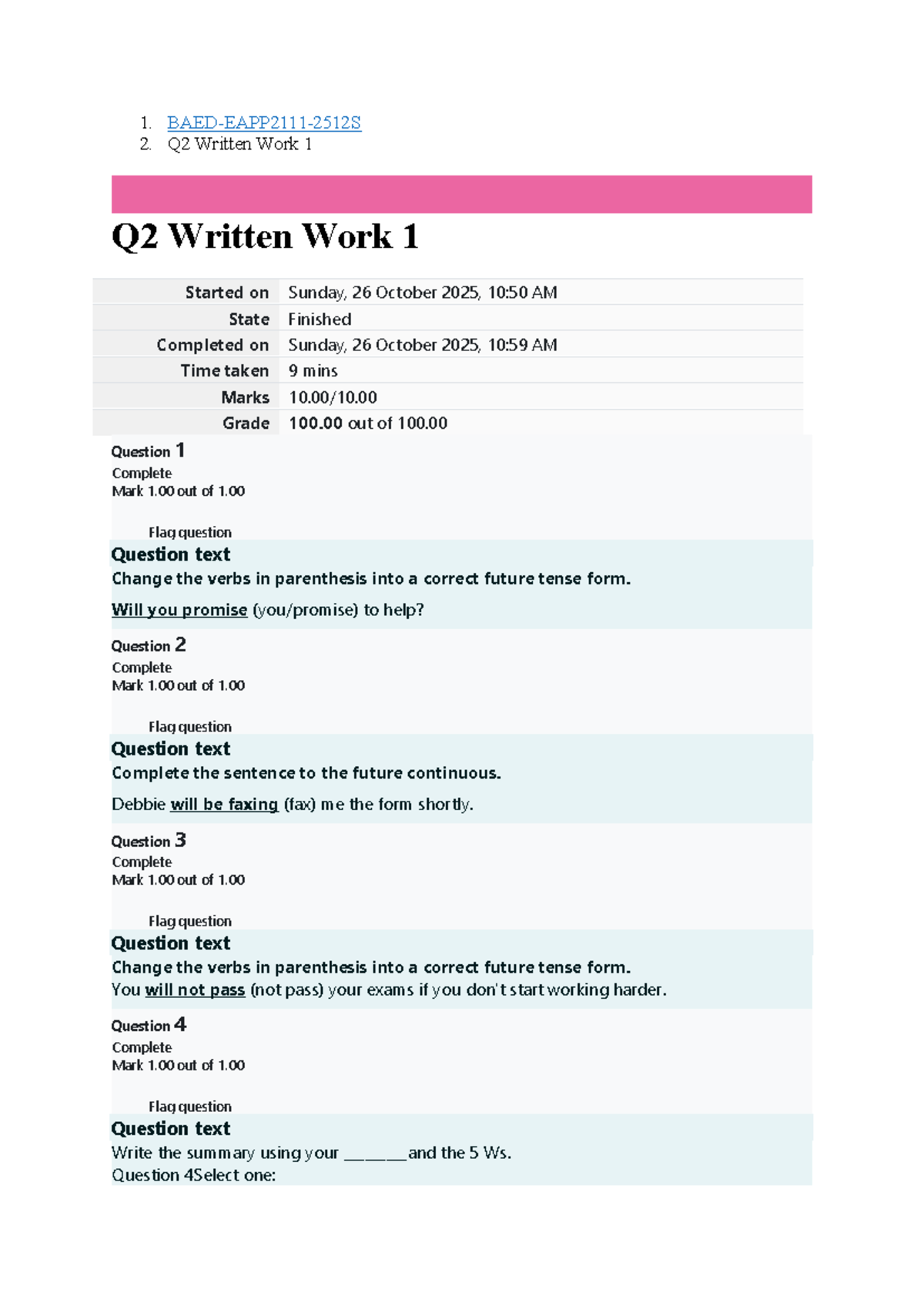 G11 - EAPP - Q2 Written Work and Performance Task Summary - Studocu