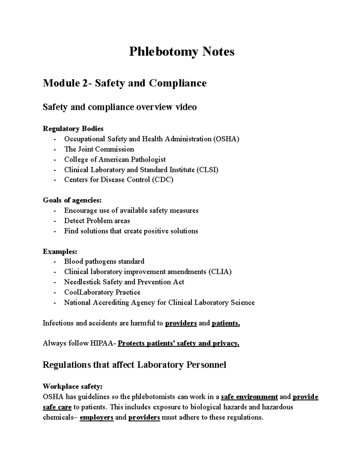 Phlebotomy Safety and Compliance: Best Practices and Guidelines ...