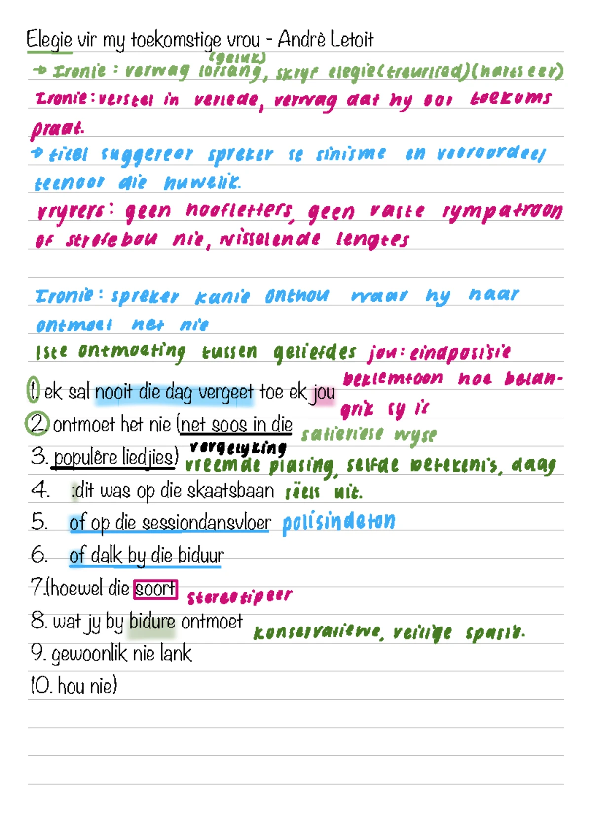 Gr. 12 HT Gedigte 2023: Tema, Boodskap en Tegnieke Analyse - Studocu