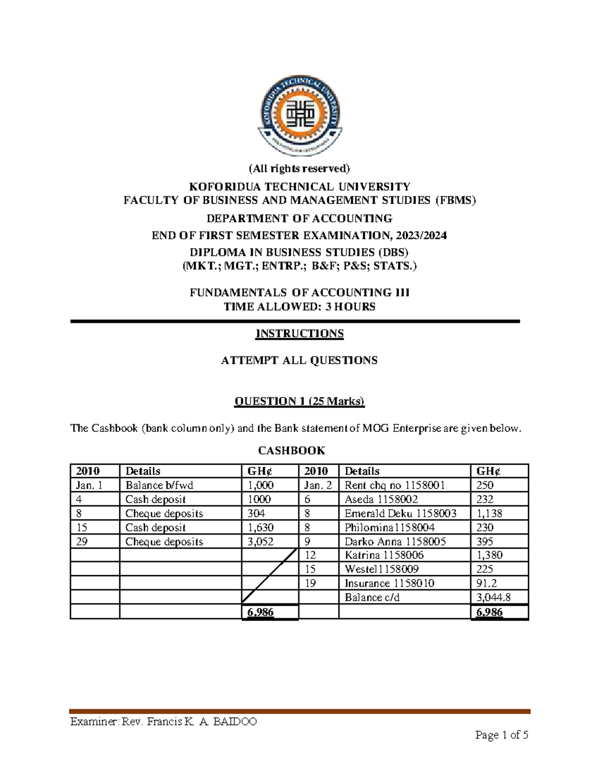 DBS 101: End of Semester Exam Summary Notes on Fundamentals of ...