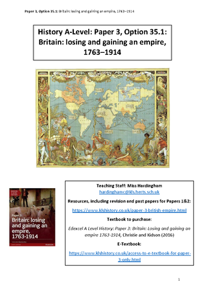 1918 - 1923 revision notes AQA History - History AQA revision notes for ...