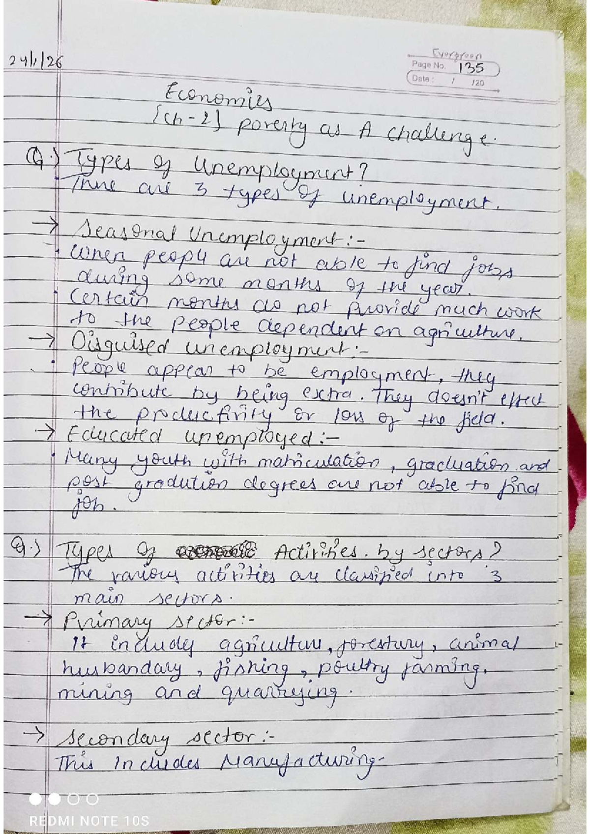 Economics Notes: Types of Unemployment and Poverty Challenges (ECO 101 ...