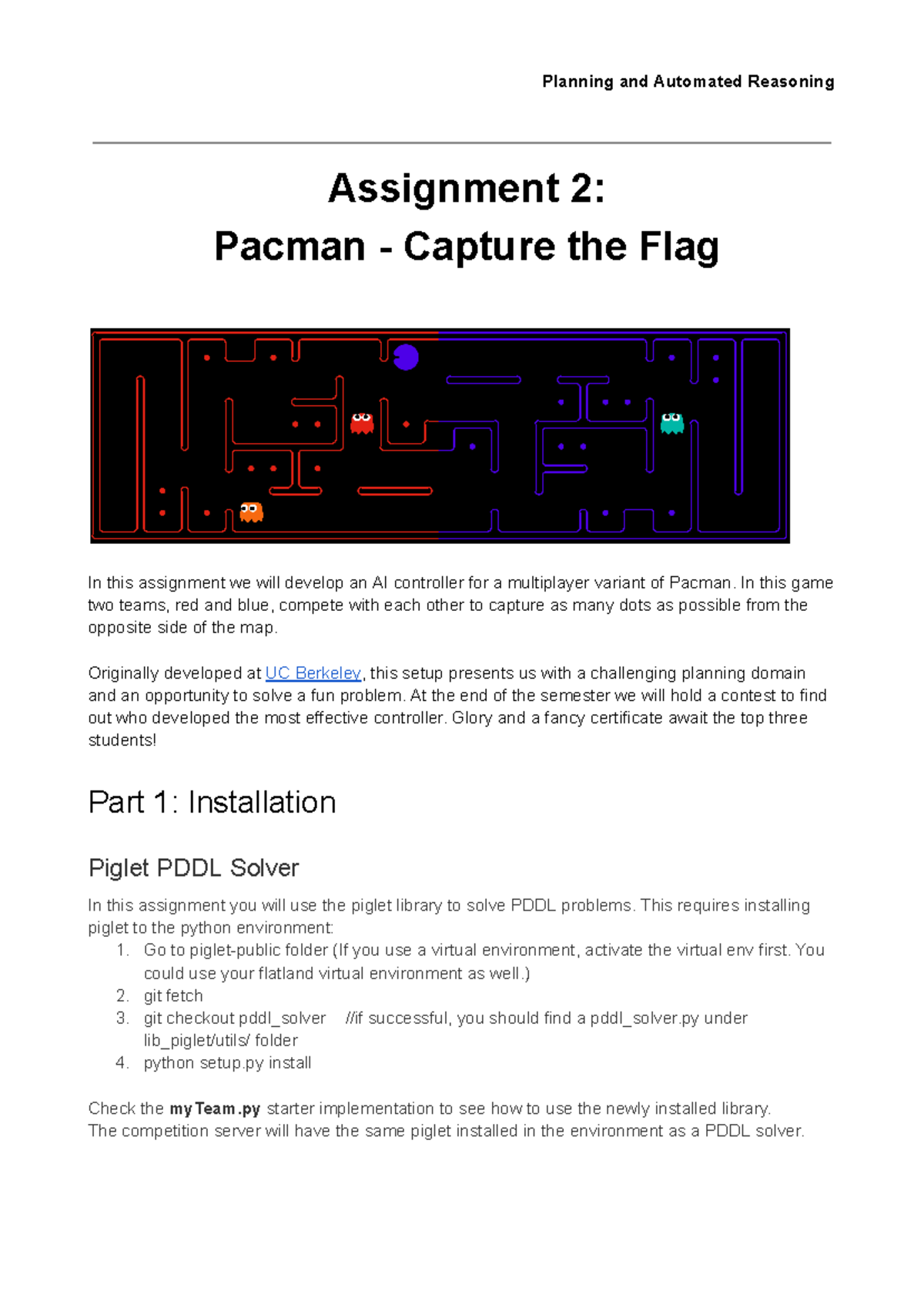 Assignment 2 Capture the Flag v1.2.docx - Assignment 2: Pacman ...