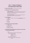 Studies of Religion- Grade: 11 - New South Wales Higher School ...