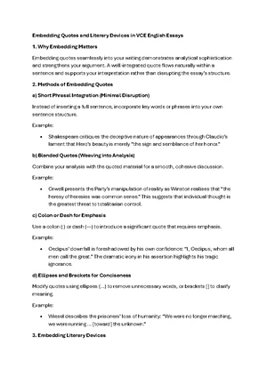Guide to Writing Effective Contention Statements for VCE English - Studocu