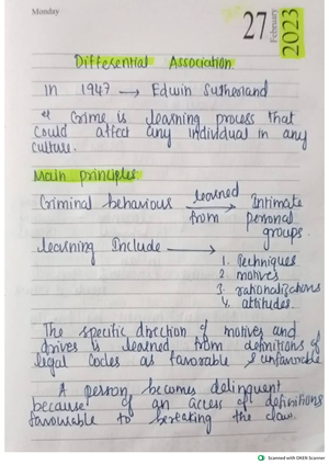 Crimnology - Study notes for reference - Criminology Module I ...