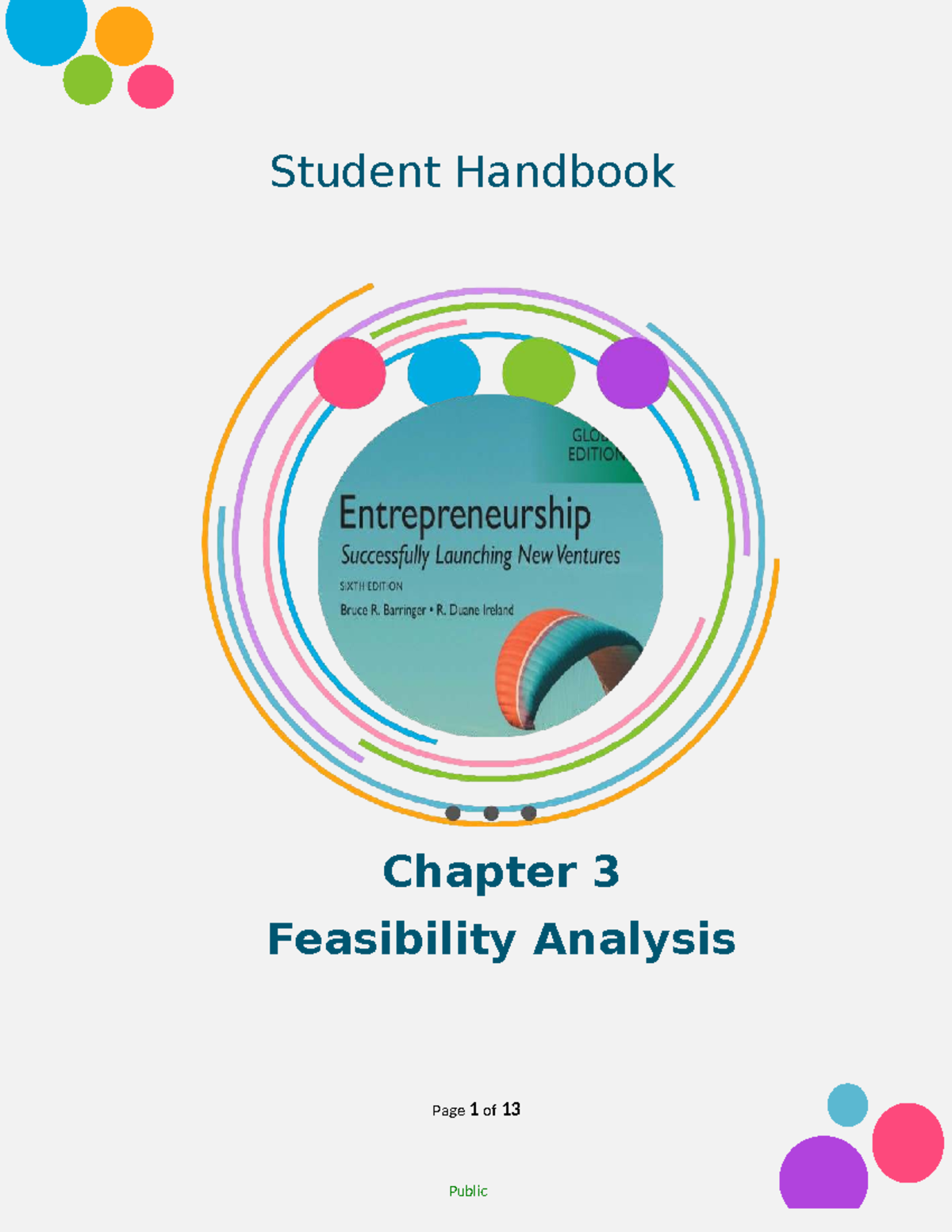 MIU Entrepreneurship - Chapter 3: Feasibility Analysis Overview - Studocu