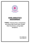 Data Analytics - JNTU - Studocu