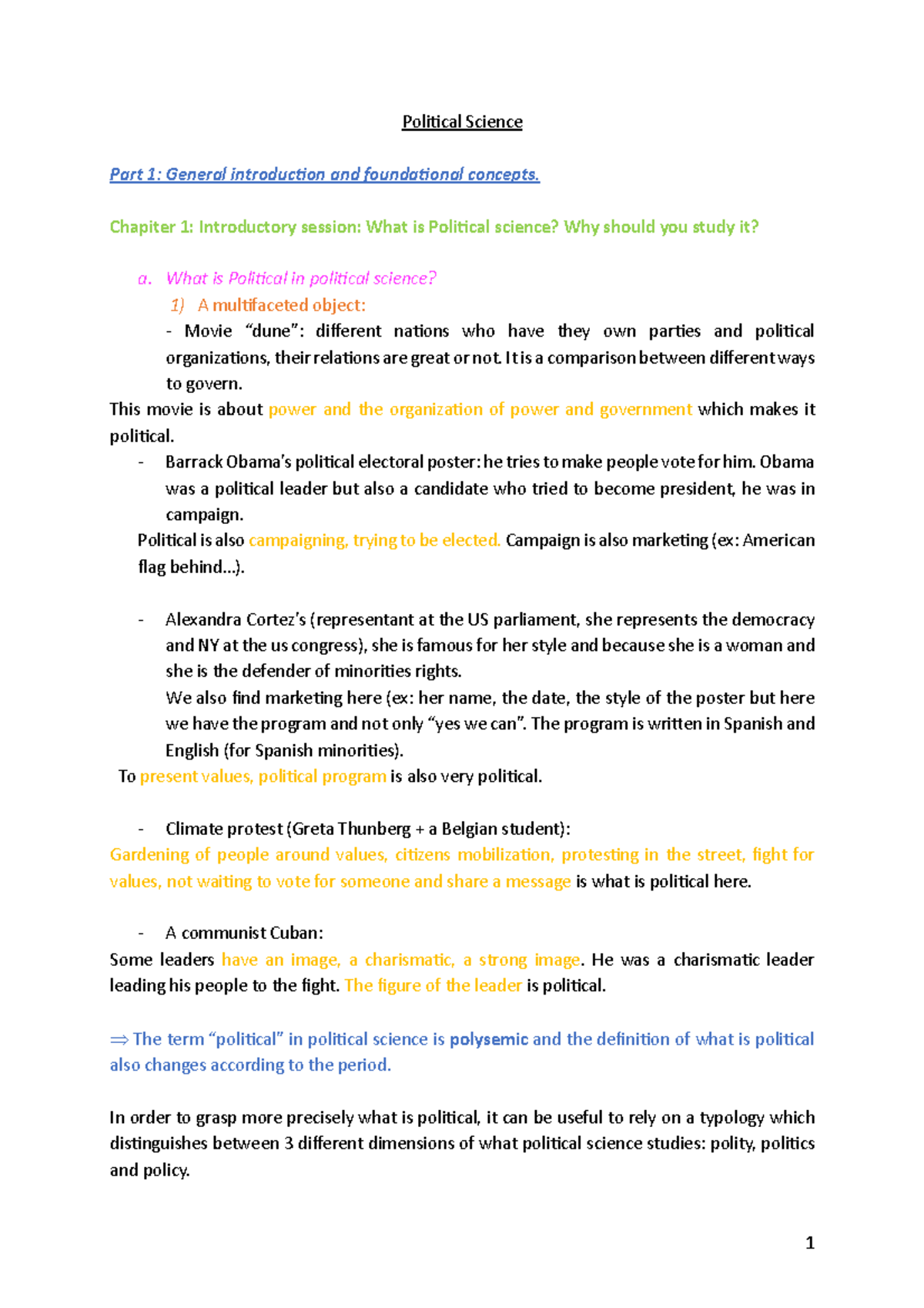 Political Science 101: Foundations and Key Concepts in PS Notes - Studocu