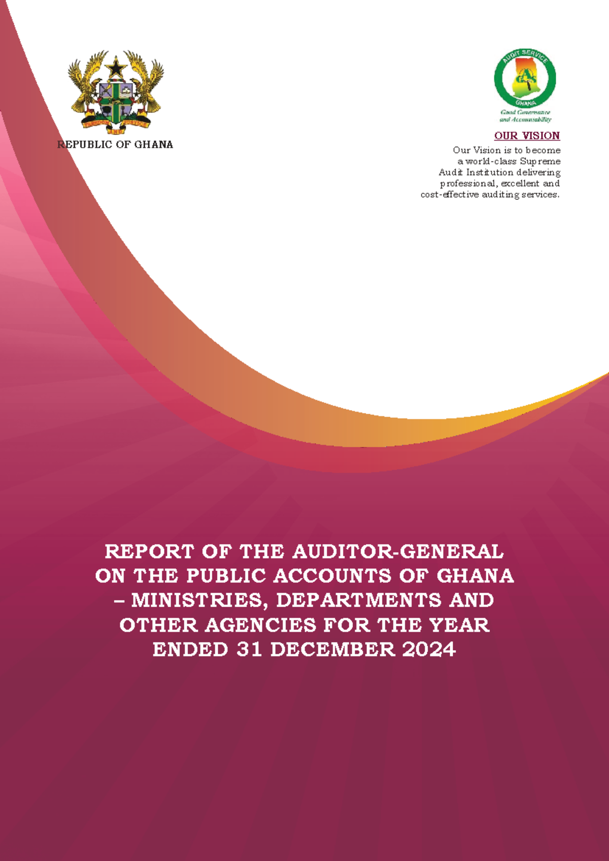 Consolidated Report on Public Accounts of Ghana - MoH 2024 Audit - Studocu