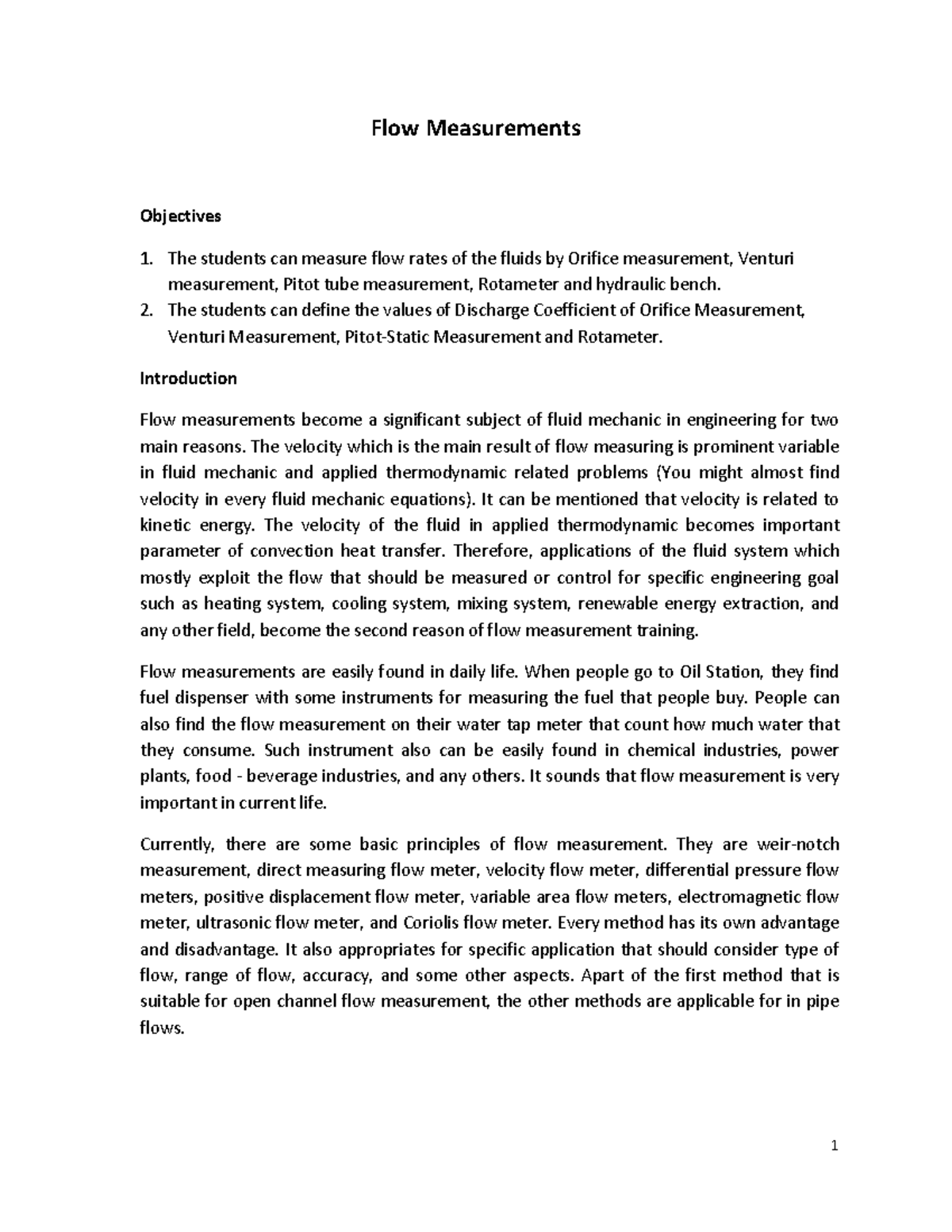 Flow Measurements: Understanding Techniques and Applications in Fluid ...