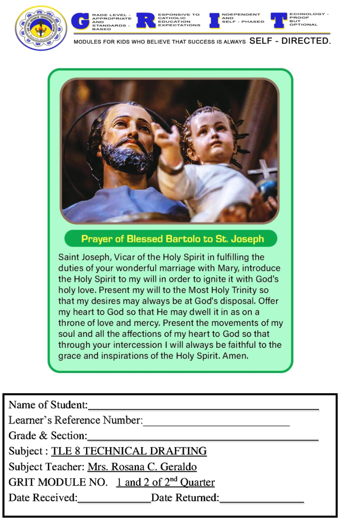 TLE-8 Module-1 & 2: Technical Drafting Overview for 2nd Quarter - Studocu