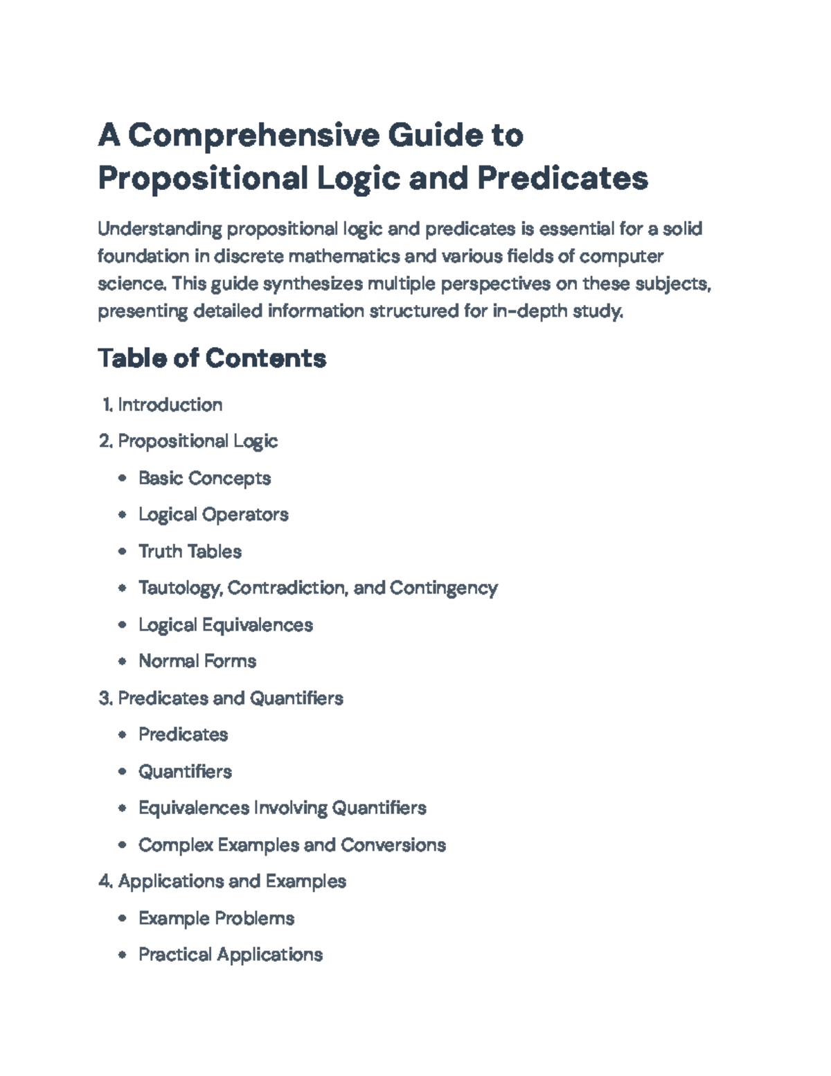 Comprehensive Guide To Propositional Logic And Predicates In Discrete