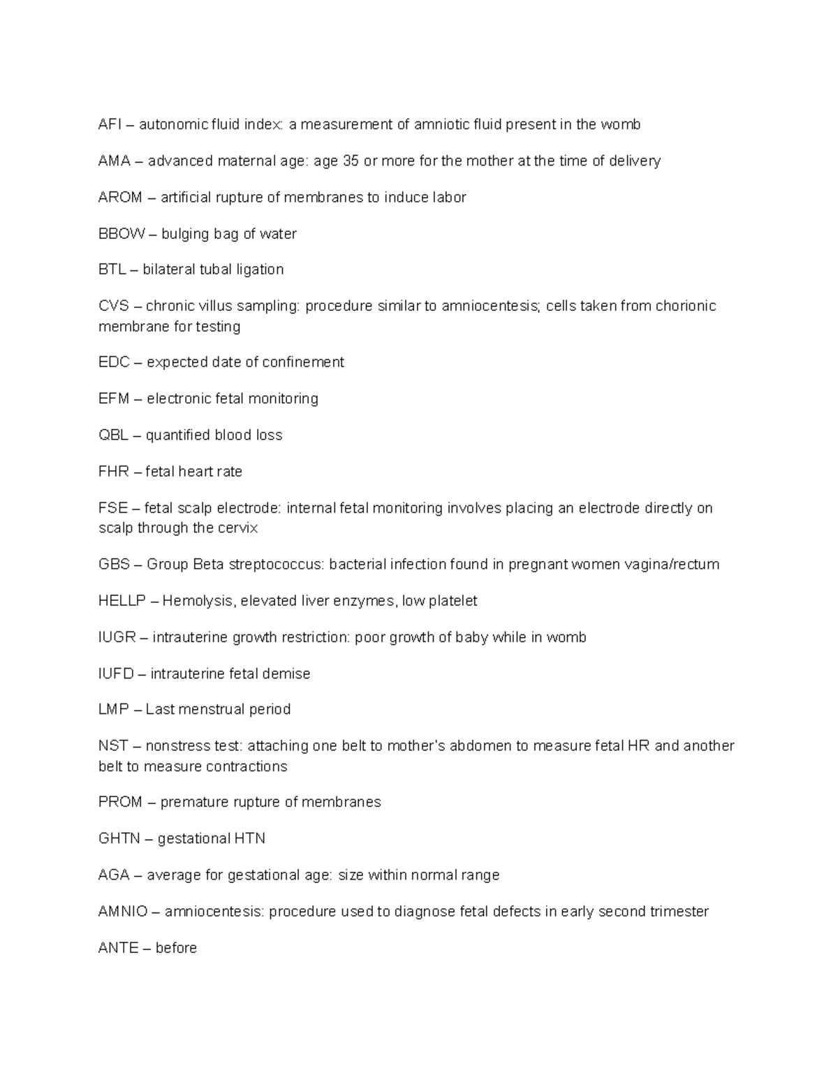 Ob abbreviation - AFI – autonomic fluid index: a measurement of ...