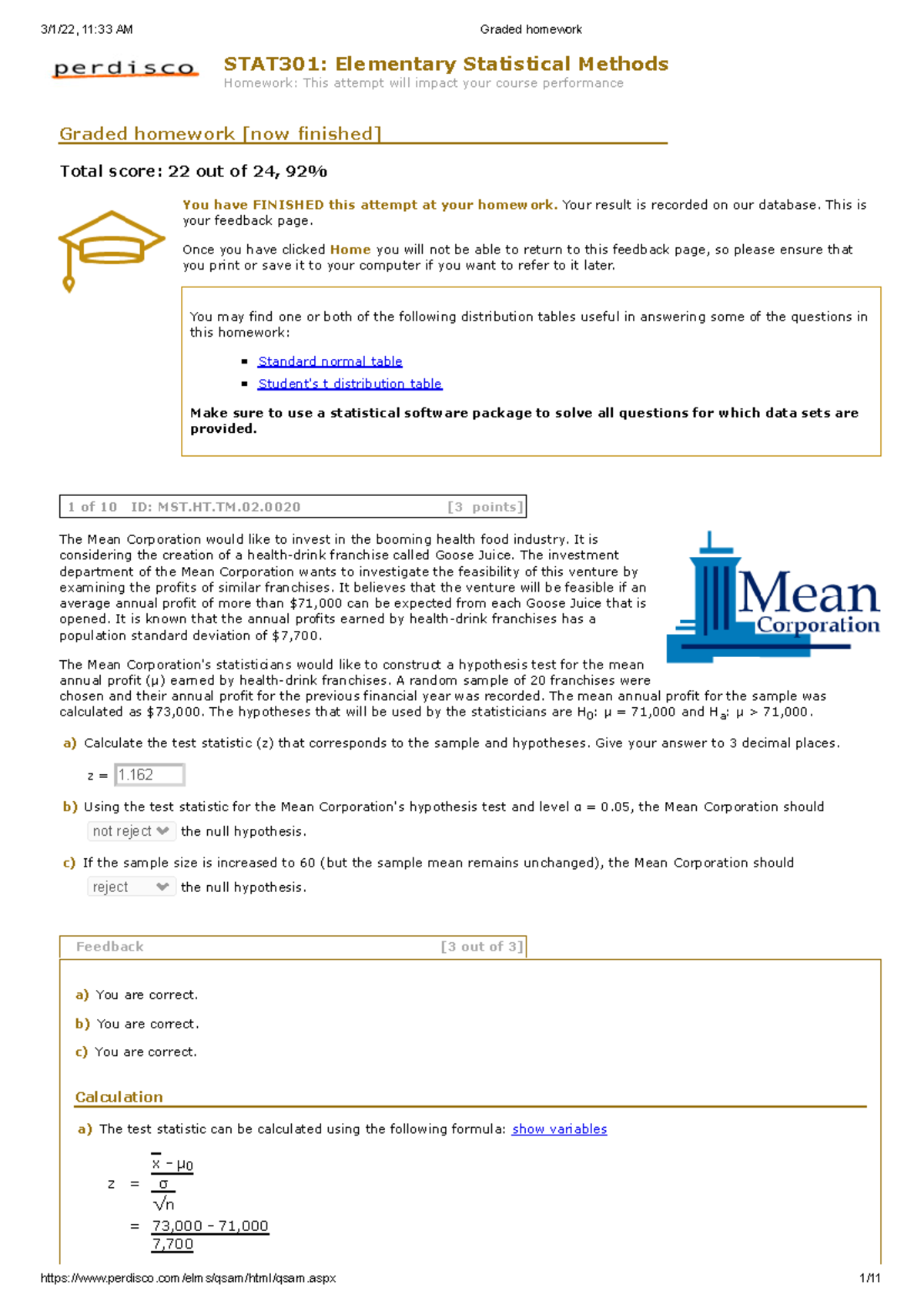 Graded homework 5 - stat 301 hw 5 - [3 points] [3 out of 3] STAT301 ...
