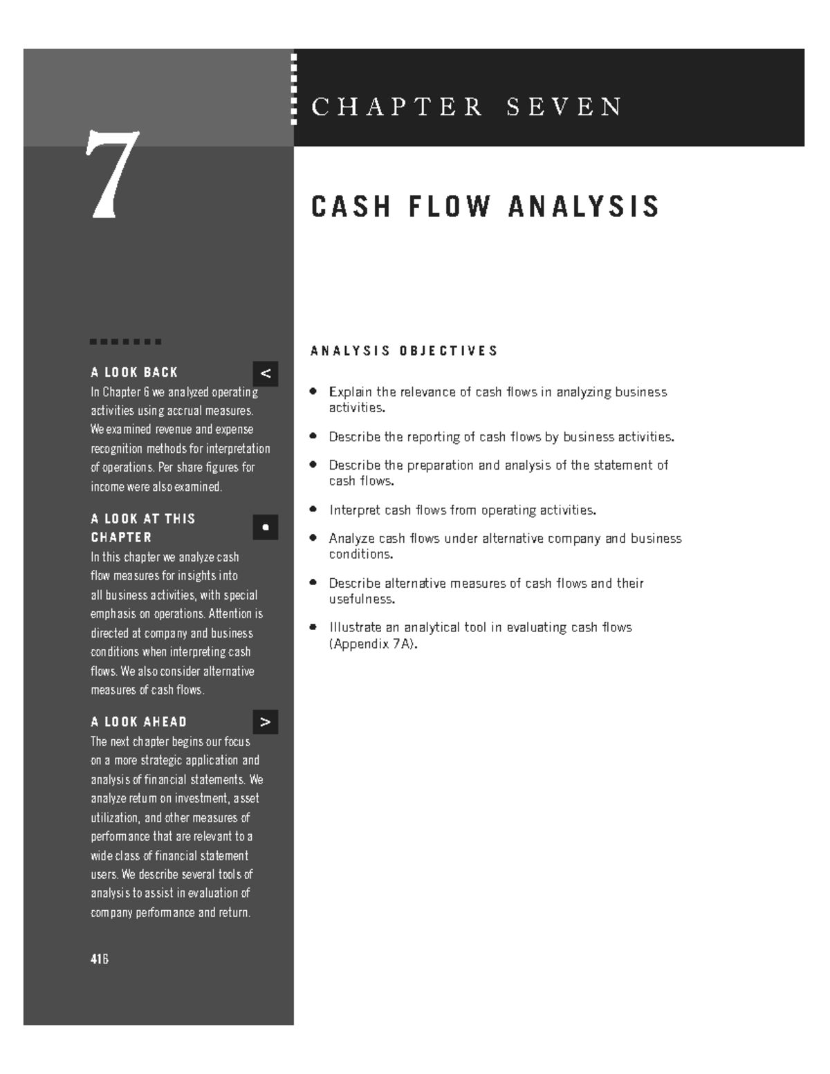 CHAP 07: Cash Flow Analysis and Its Business Implications - Studocu