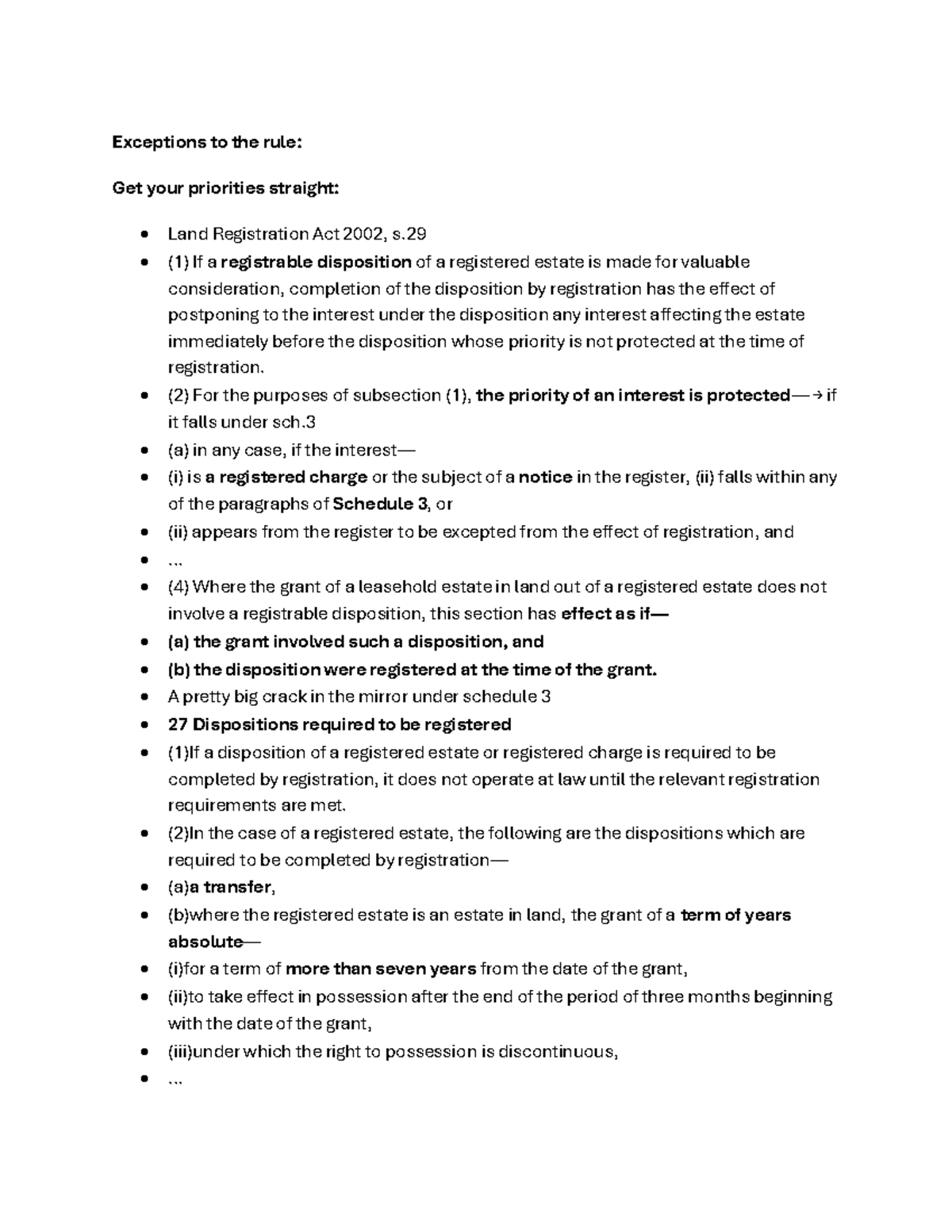 Land Registration Act 2002: Key Exceptions and Principles Explained ...