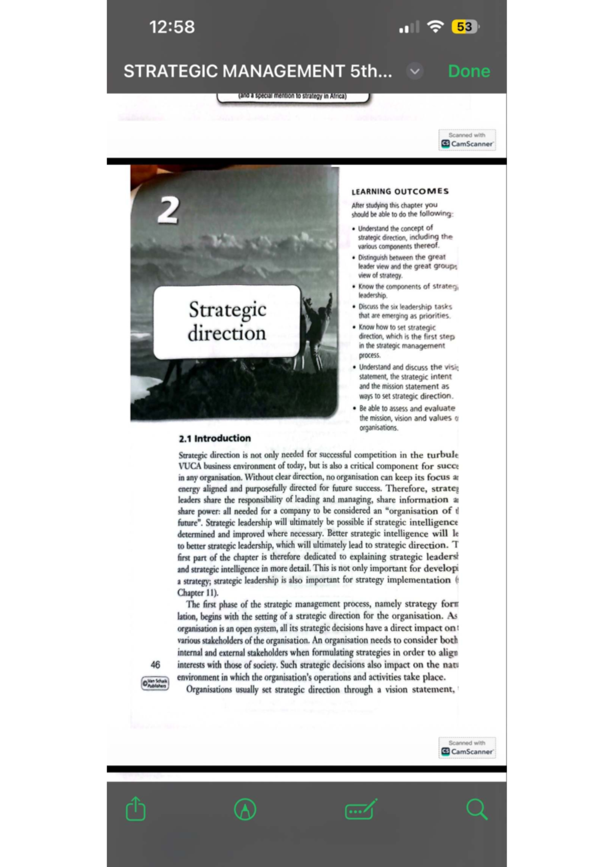 Strategic Management 5th Ed: Chapter 2 - Strategic Direction Insights ...