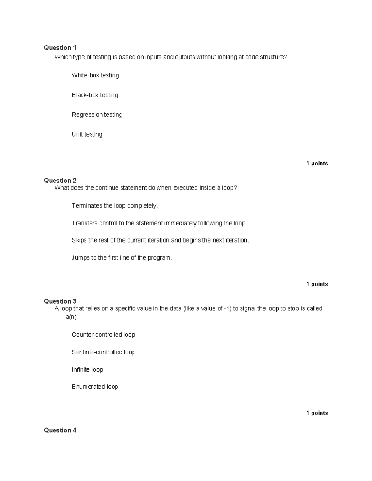 Java Programming Concepts: Quiz Questions & Answers - Studocu