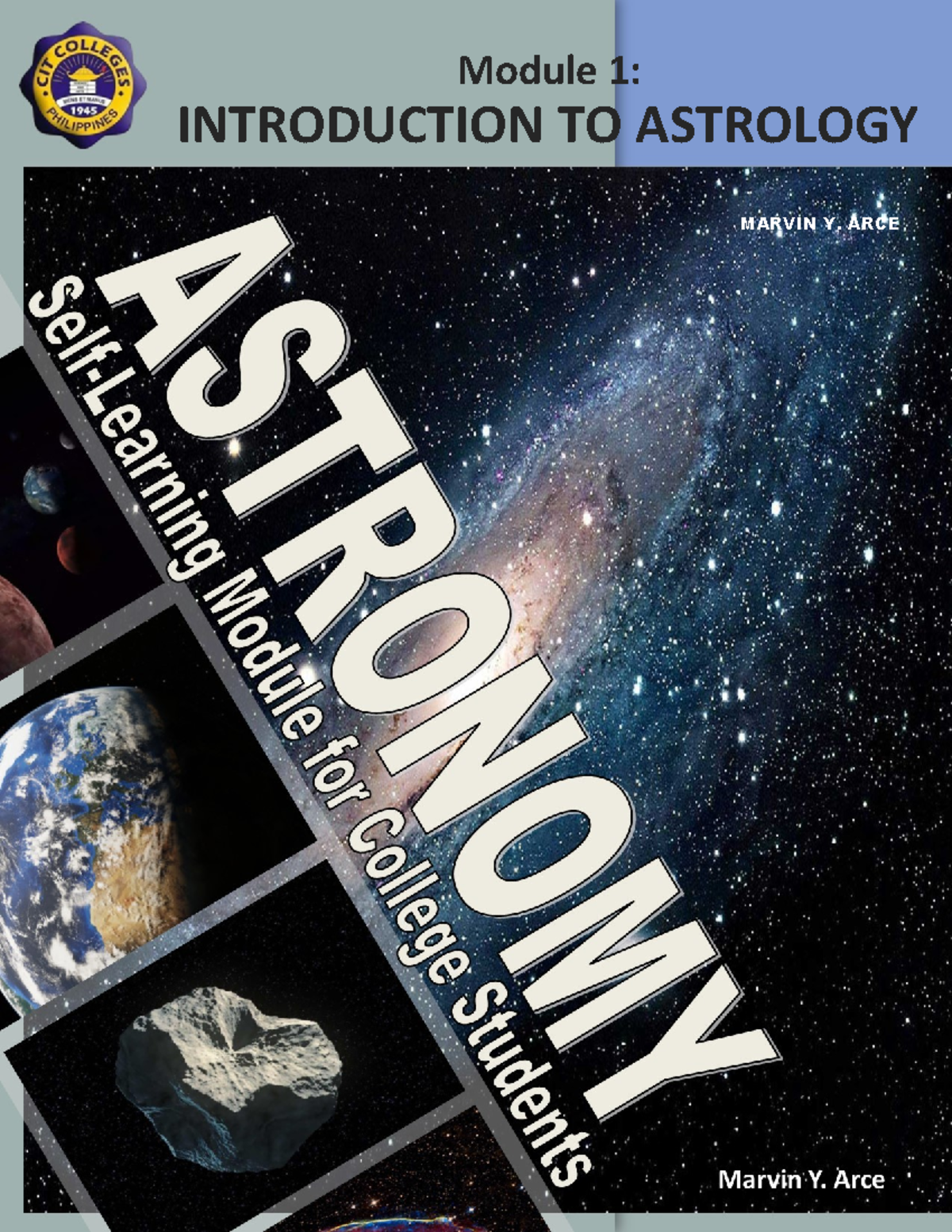 ASTR 101: Self-Learning Module on Introduction to Astronomy - Studocu