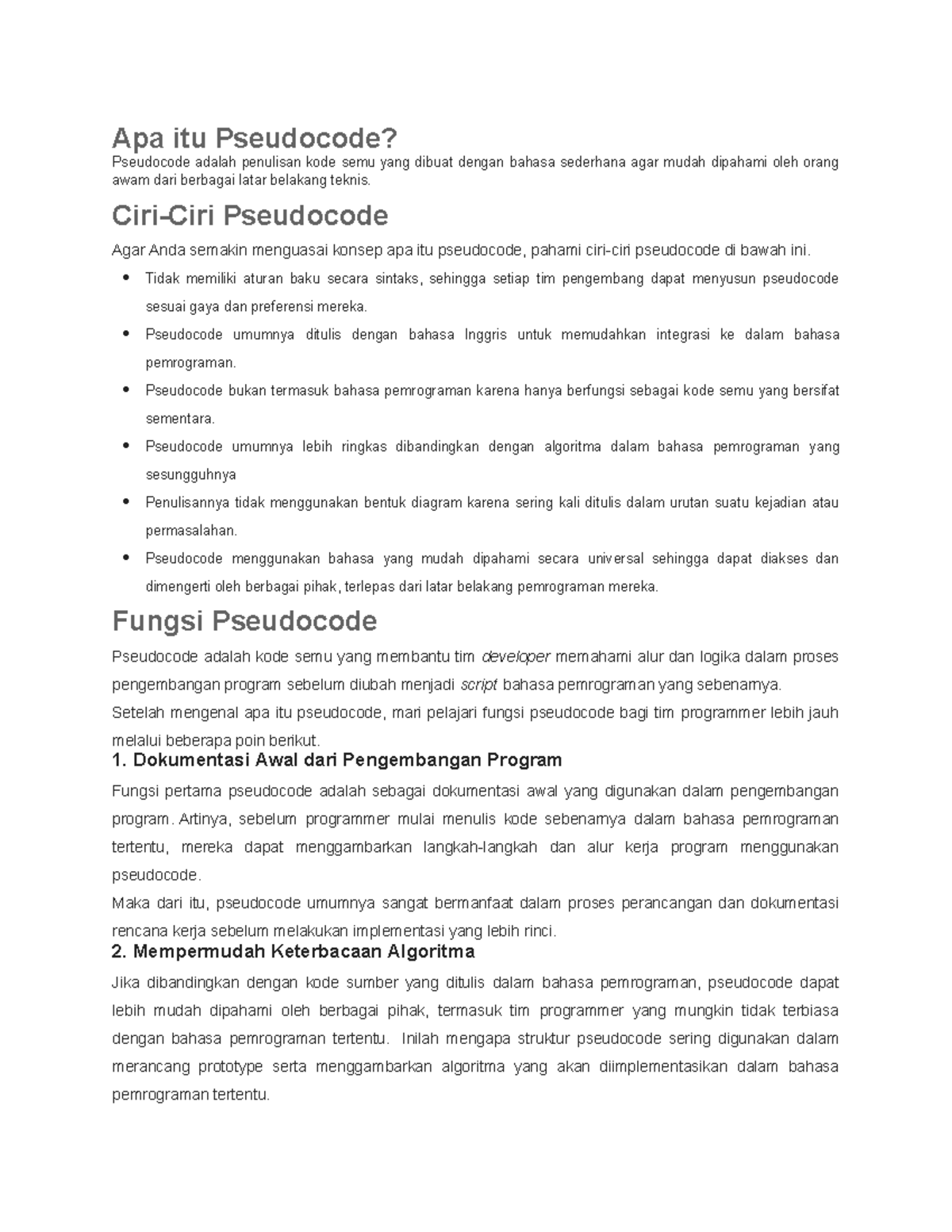 Pseudocode Memahami Konsep Dan Fungsinya Dalam Pengembangan Program 9068