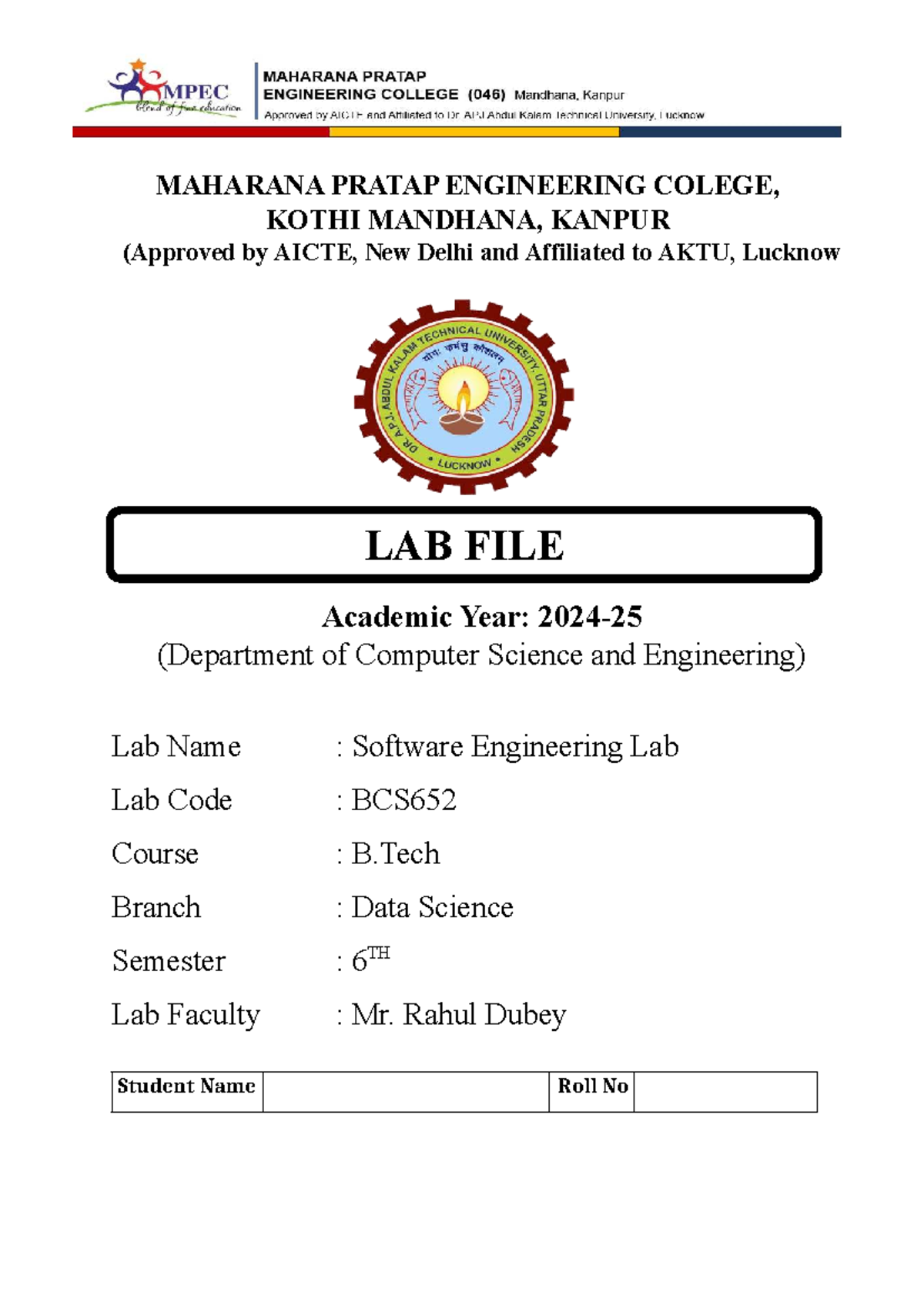 SElab(file-cover) - good - Basic mechanical engineering - MAHARANA ...