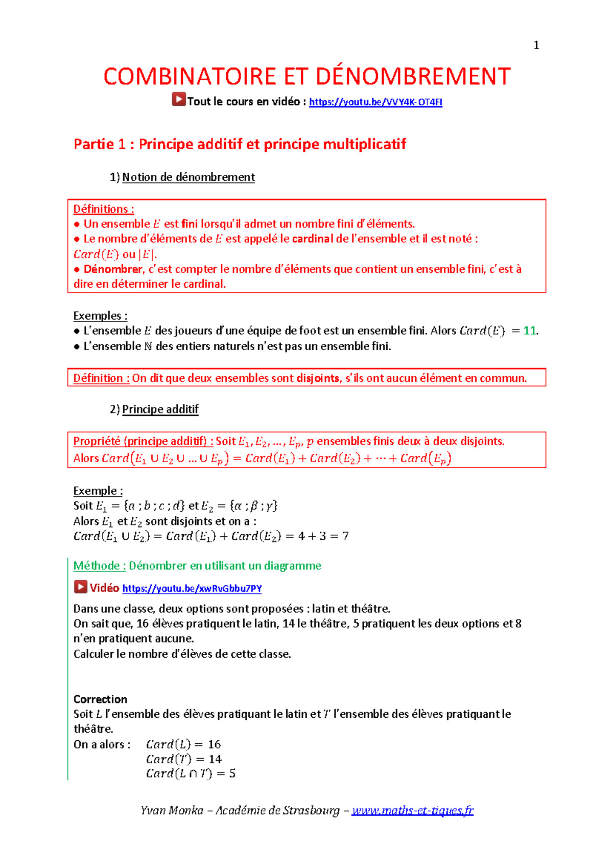 20Combi - cours maths analyse combinatoire - COMBINATOIRE ET ...