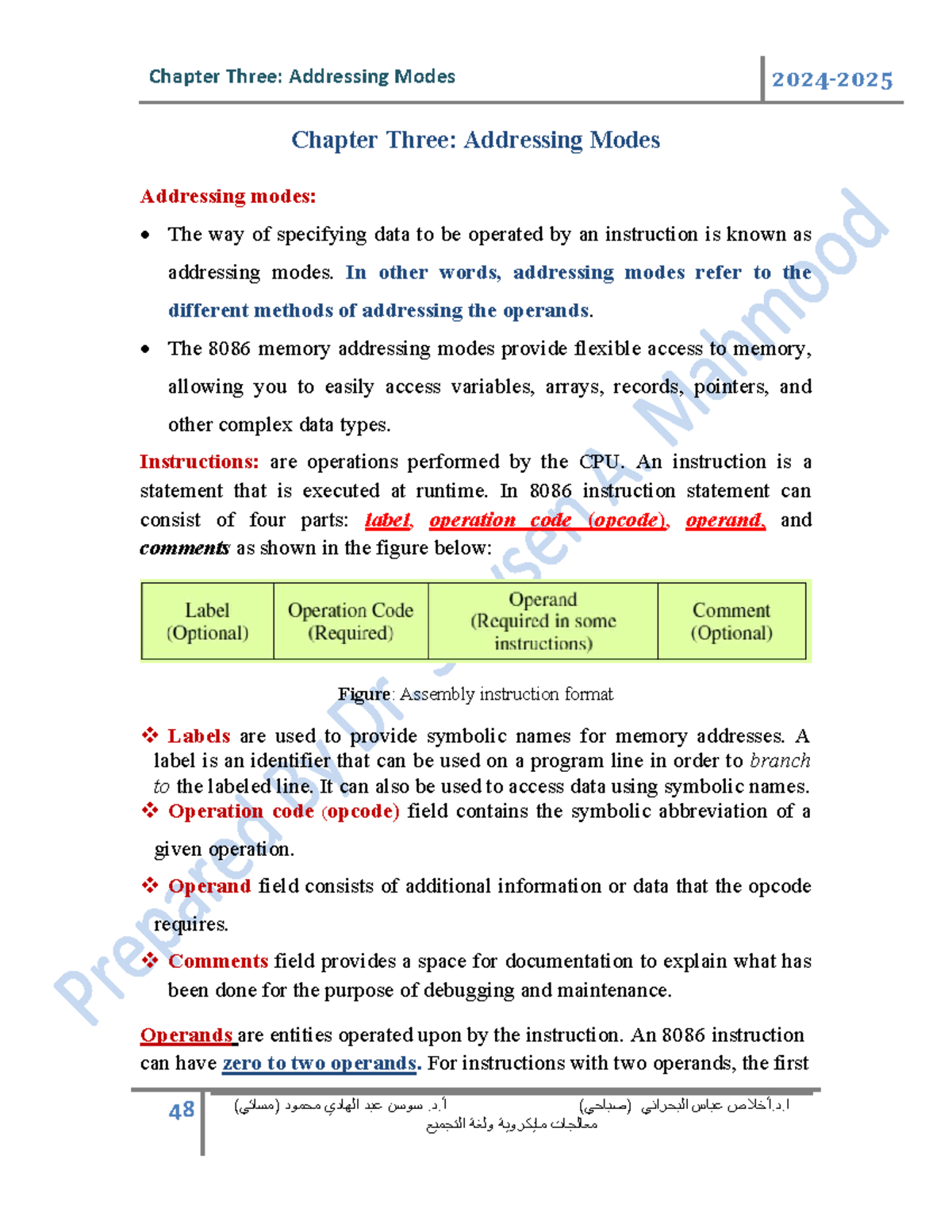 Chapter 3: Addressing Modes in 8086 Microprocessor - Studocu