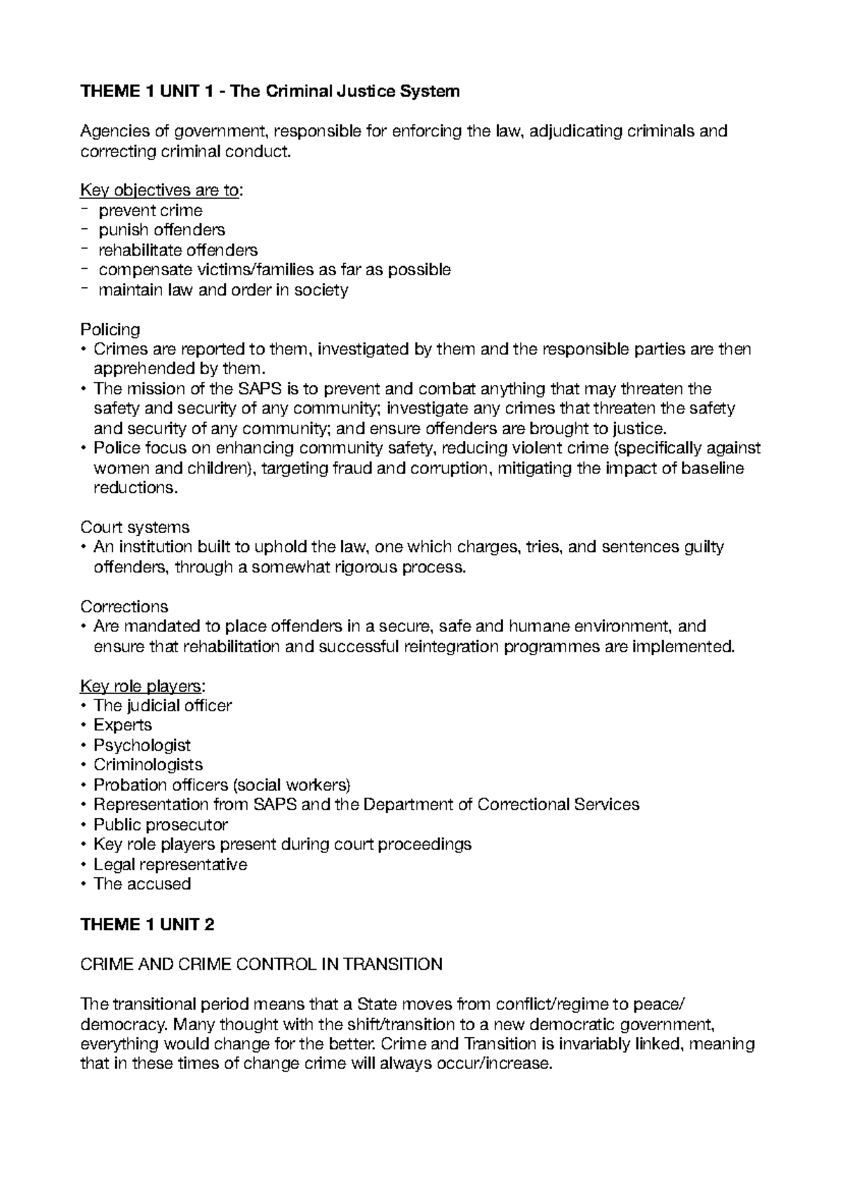 Criminology Notes: Understanding the Criminal Justice System (CJS ...
