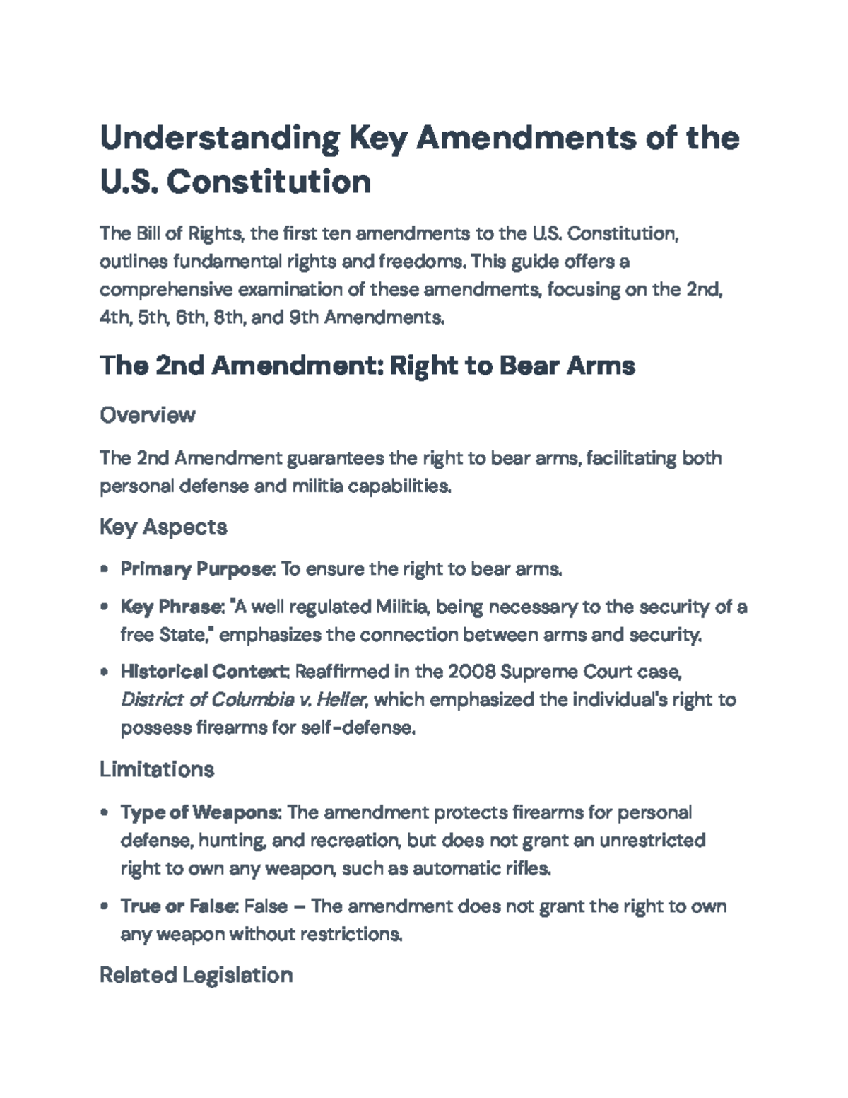Understanding Key Amendments of the U.S. Constitution: A Detailed Guide ...
