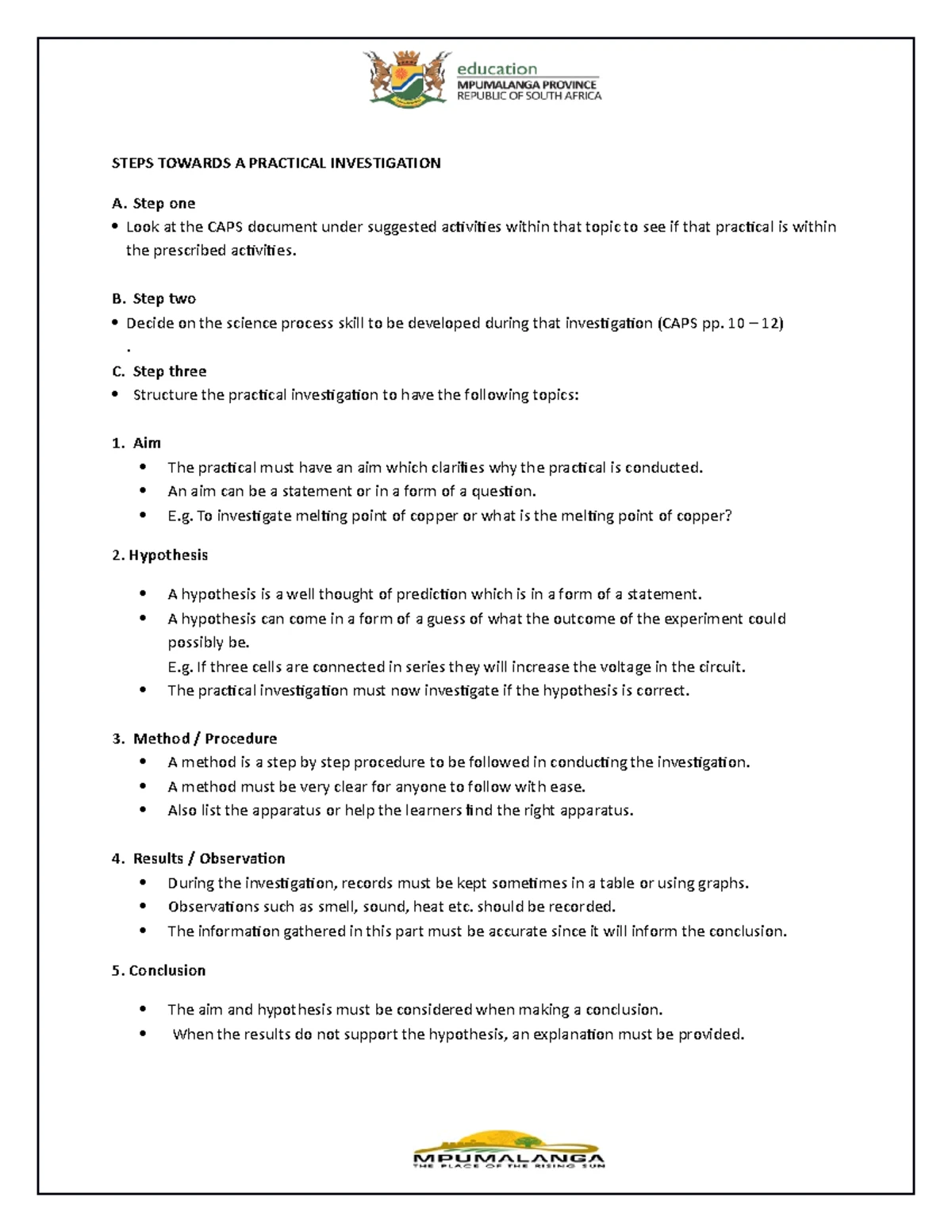 LSC P1 Revision Guide - LIFE SCIENCES PAPER 1 REVISION GUIDE GRADE 12 ...