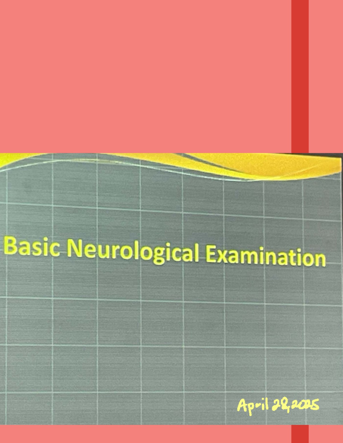 Basic Neurological Examination: Diagnosis & Symptoms in Neurology - Studocu